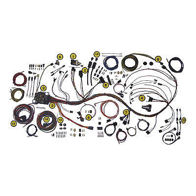 1967 1968 CHEVY TRUCK WIRING HARNESS AMERICAN AUTOWIRE 510333 COMPLETE ...