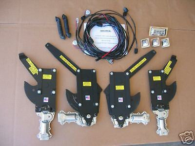 1967 CAMARO POWER WINDOW KIT WITH ORIGINAL STYLE CHROME METAL SWITCHES ...