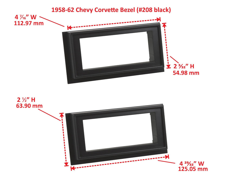 Black Mounting Bezels – Hi Tech Classics
