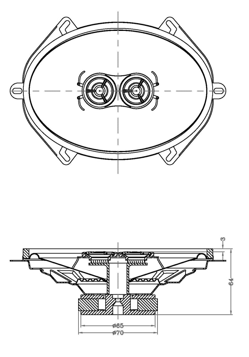 5x7-Inch Standard Series Dash Replacement Speaker – Hi Tech Classics