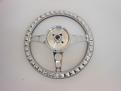 BILLET ALUMINUM STEERING WHEEL GM CHEVY COLUMN 1969 UP MADE IN U.S.A ...